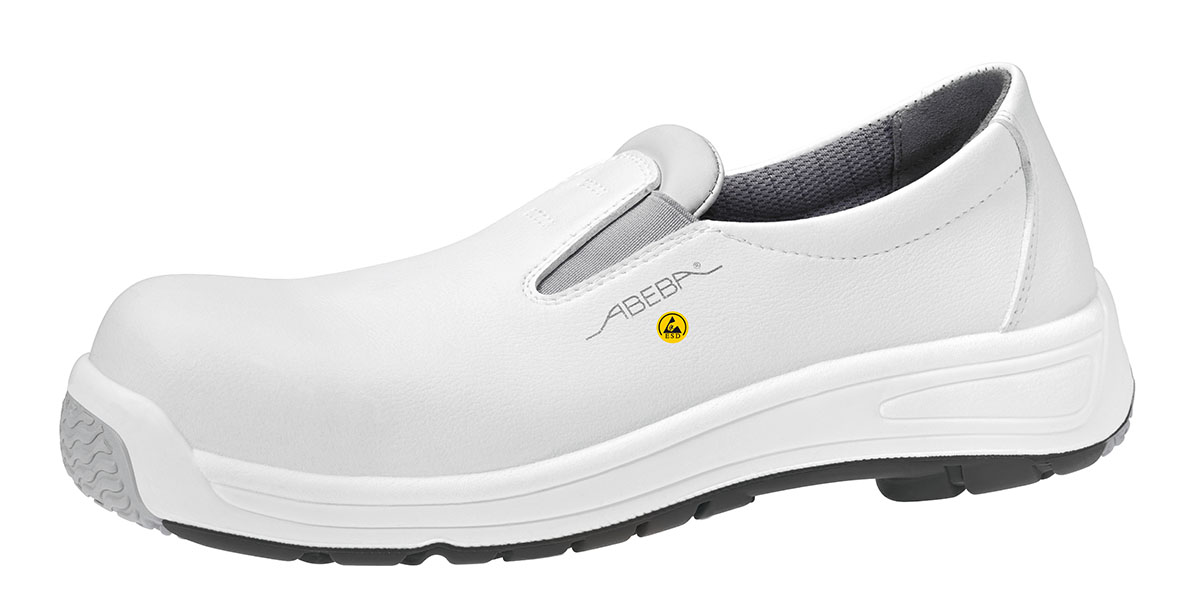 ABEBA ESD-Sicherheitsschuh Static Control, Slipper weiß ESD, ESD ...